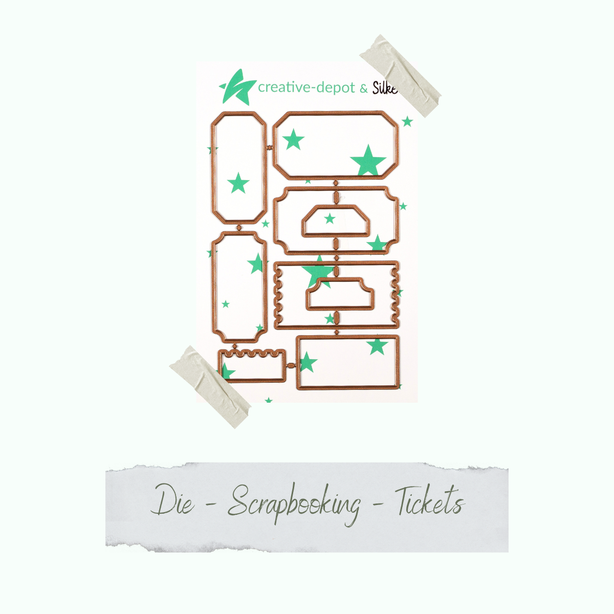 Die - Basic - Basis - Steckpostkarte - Bogenform